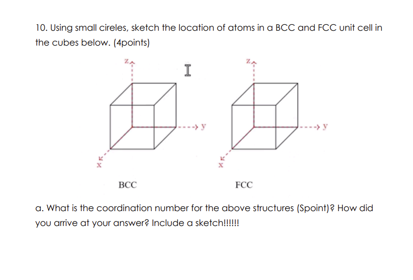 Solved 10. ﻿Using small cireles, sketch the location of | Chegg.com