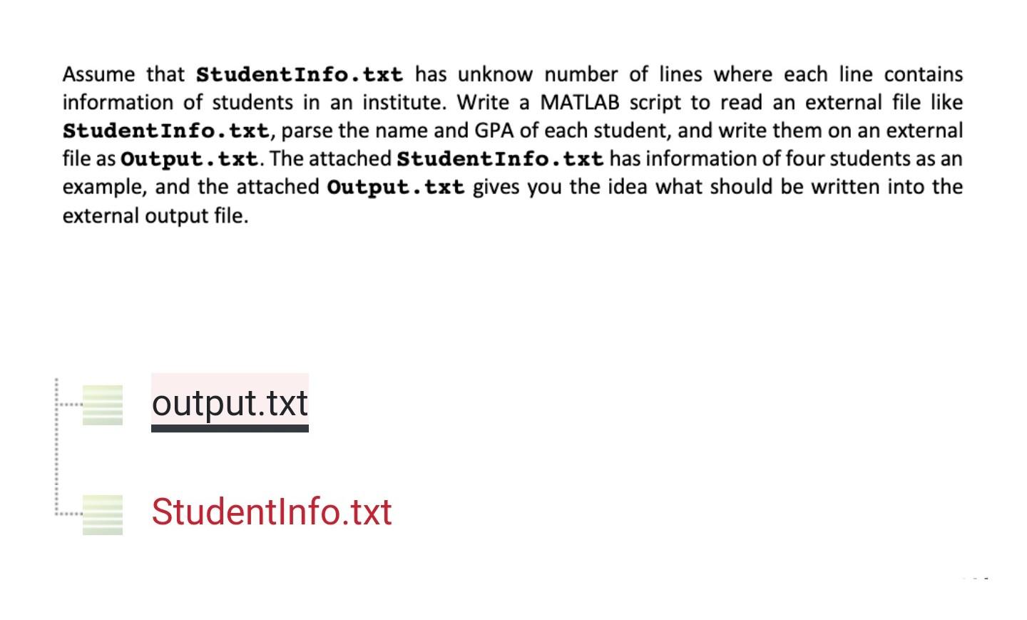 Solved Assume that StudentInfo.txt has unknow number of | Chegg.com