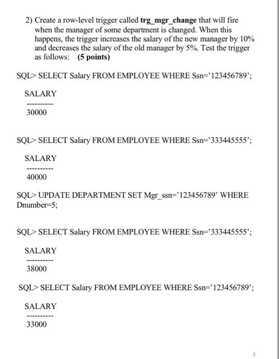 Solved Assignment\#3 1) Complete the following stored | Chegg.com