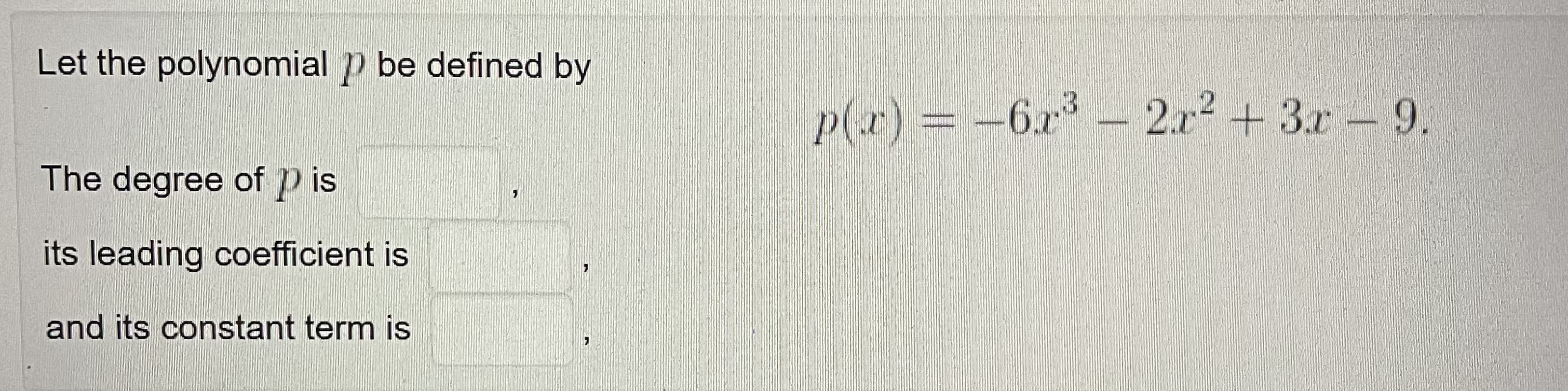Solved Let the polynomial p ﻿be defined | Chegg.com