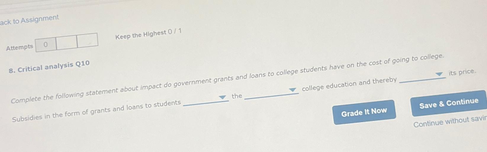 Solved ack to AssignmentAttempts0Keep the Highest 018. | Chegg.com