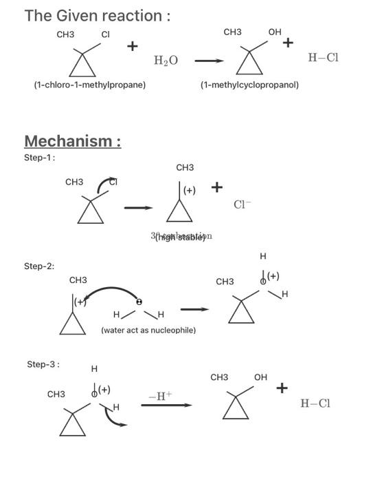 Solved show this reaction mechanism in vsper theory form and | Chegg.com