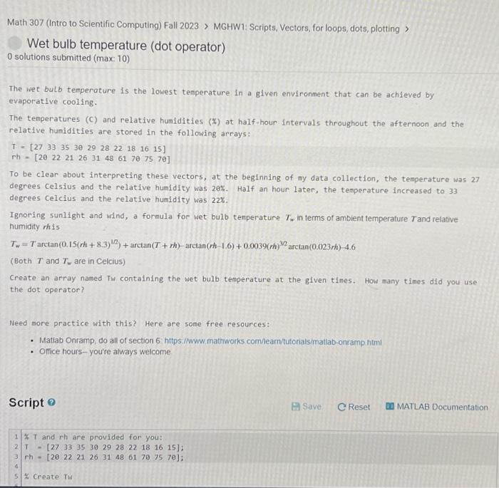 Solved Math 30 / (Intro to Scientific Computing) Fall 2023 > | Chegg.com