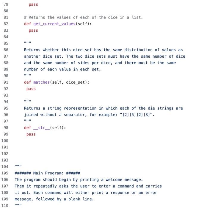Solved 6 7 from random import randint 8 9 10 11 12 13 | Chegg.com