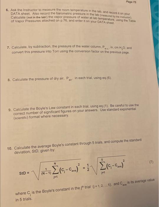 Solved Table 1. Pressure-Temperature Data The Validity of | Chegg.com