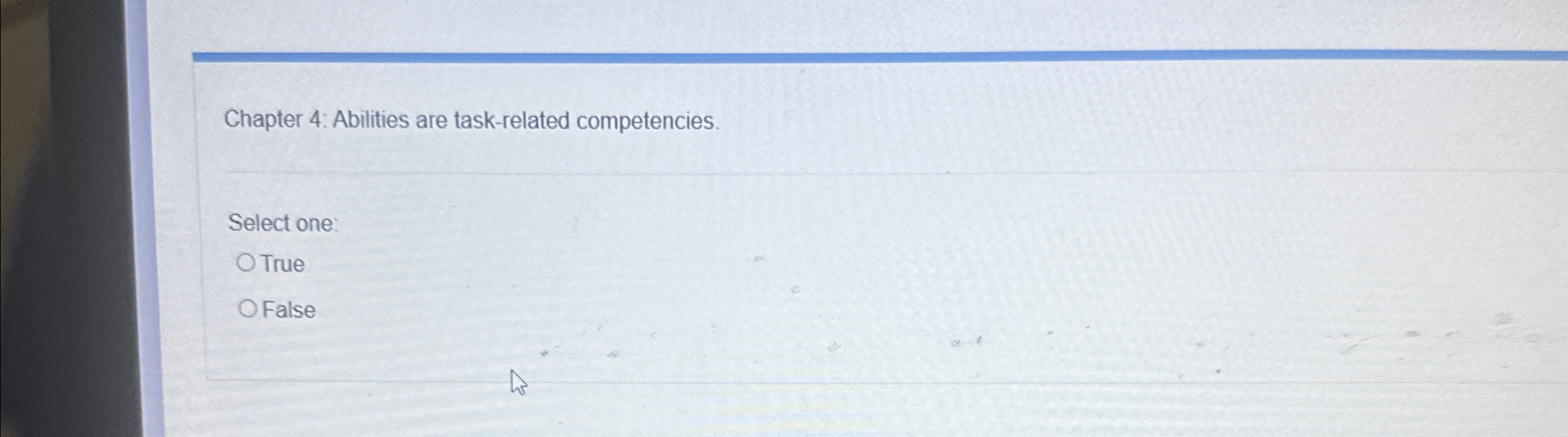 Solved Chapter 4: Abilities are task-related | Chegg.com