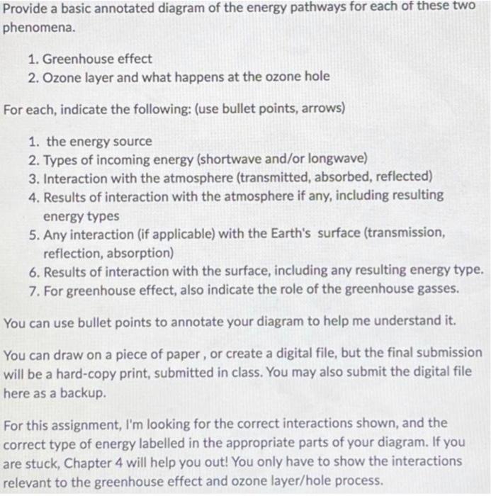 Solved Provide a basic annotated diagram of the energy | Chegg.com