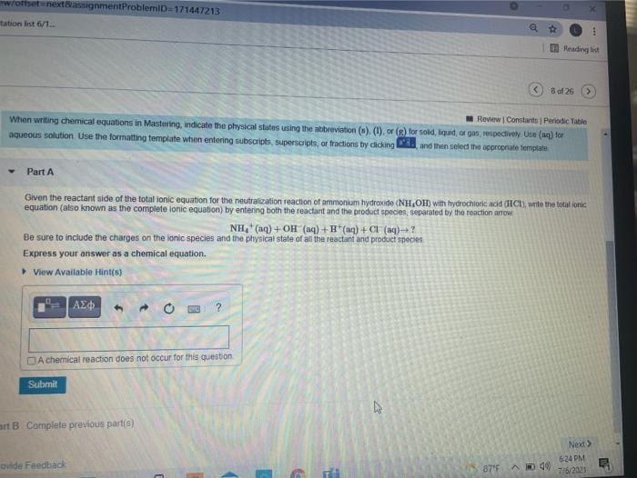 Solved wrotiset next assignmentProblemid=171447213 tation | Chegg.com