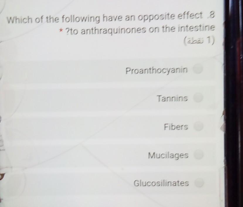 Solved Which of the following have an opposite effect 8 * | Chegg.com