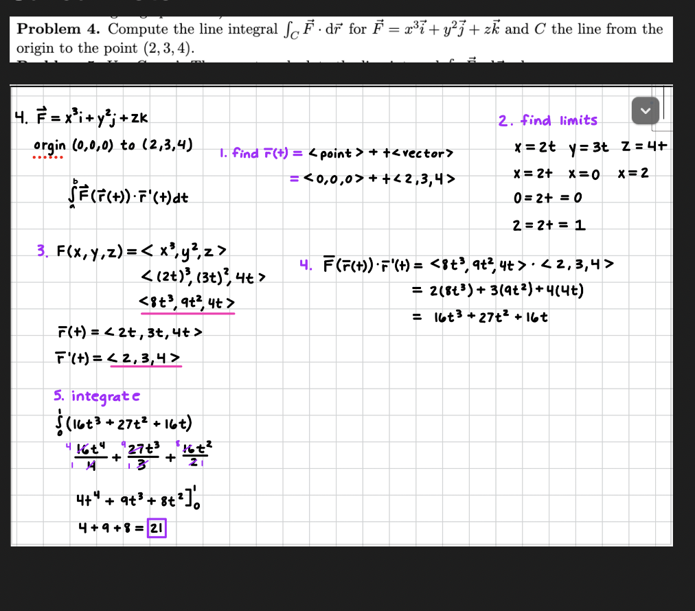 Solved Problem 4. ﻿Compute the line integral | Chegg.com