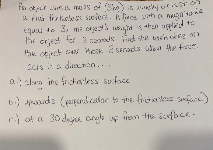 Solved magnitude An object with a mass of (3kg) is initially | Chegg.com