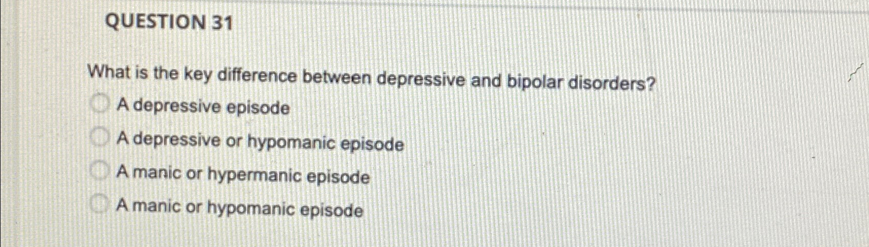 Solved QUESTION 31What is the key difference between | Chegg.com