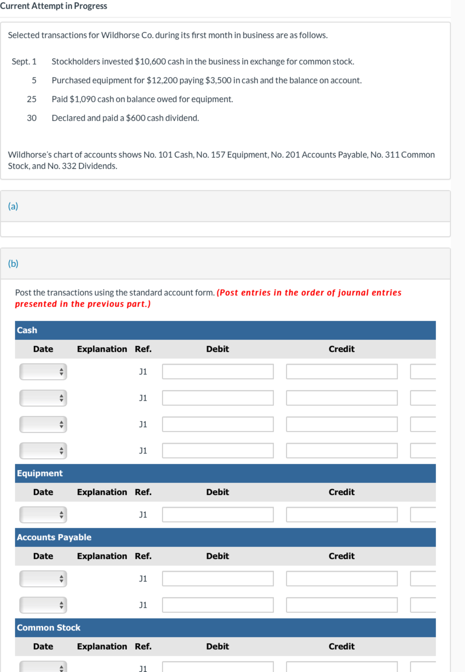 Solved Current Attempt in ProgressSelected transactions for | Chegg.com