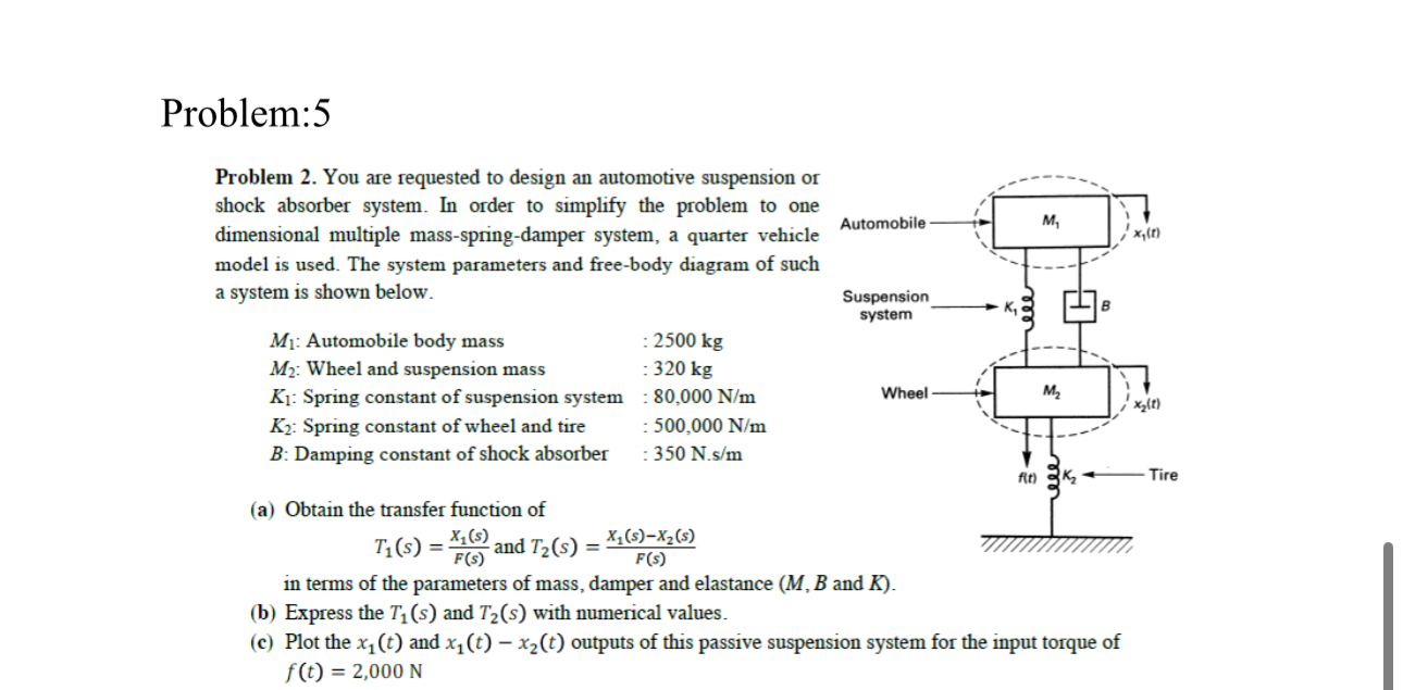 Solved Problem:5Problem 2. ﻿You are requested to design an | Chegg.com