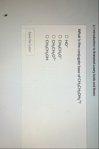 Solved 3.1 ﻿Introduction to Brensted-Lowry Acids and | Chegg.com