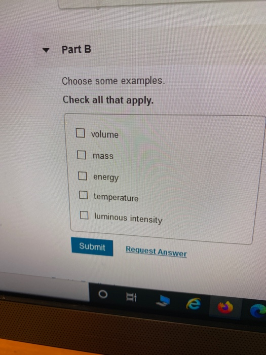 Solved Part B Choose some examples. Check all that apply. | Chegg.com