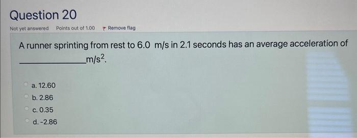Solved The formula needed to calculate average velocity from | Chegg.com