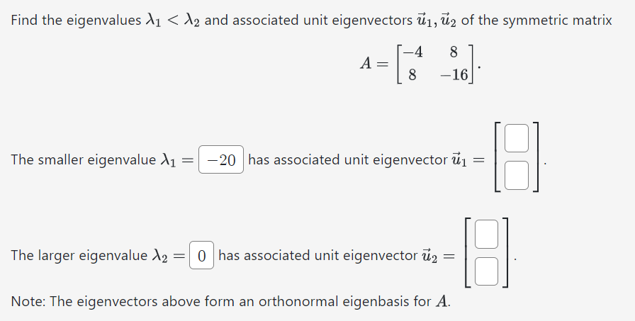 Solved Find the eigenvalues λ1