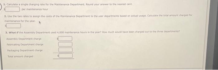 Solved Calculating and Using a Single Charging Rate The | Chegg.com