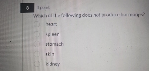 Solved 81 ﻿pointWhich of the following does not produce | Chegg.com