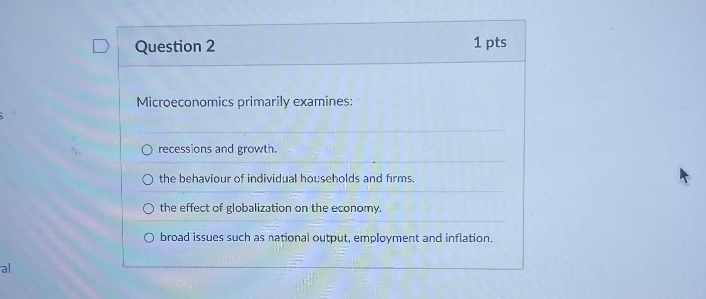 Solved Question 21 ﻿ptsMicroeconomics primarily | Chegg.com