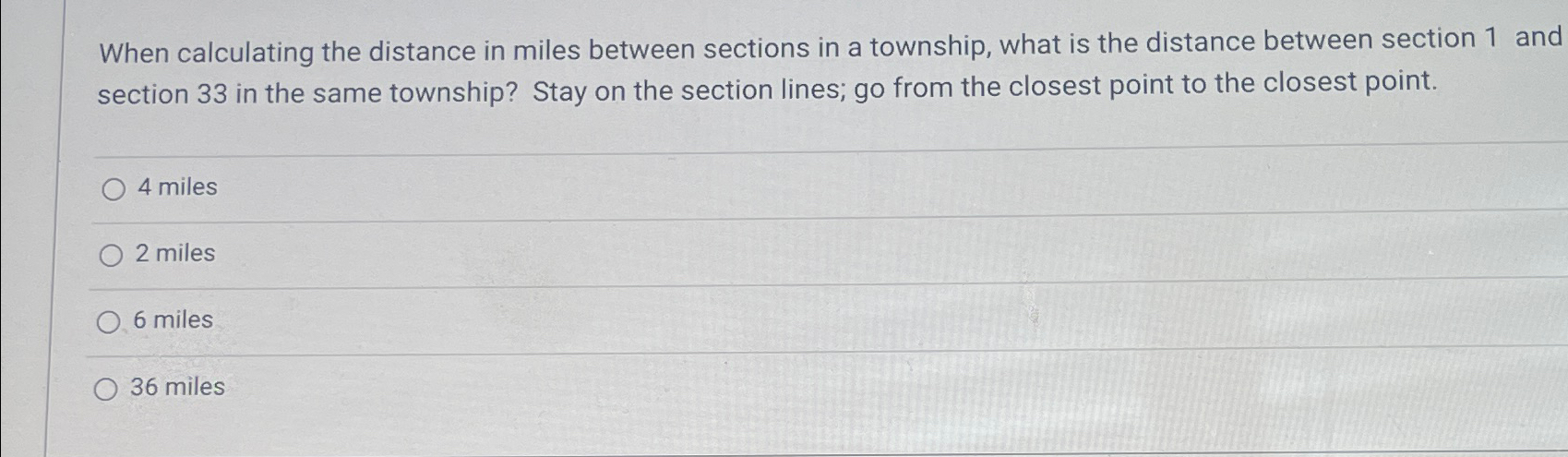 Solved When calculating the distance in miles between | Chegg.com
