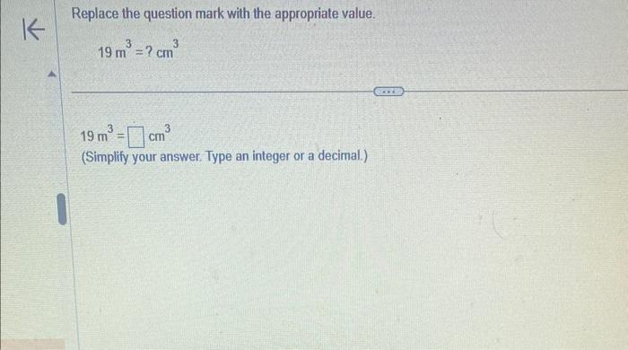 Solved Replace the question mark with the appropriate value. | Chegg.com