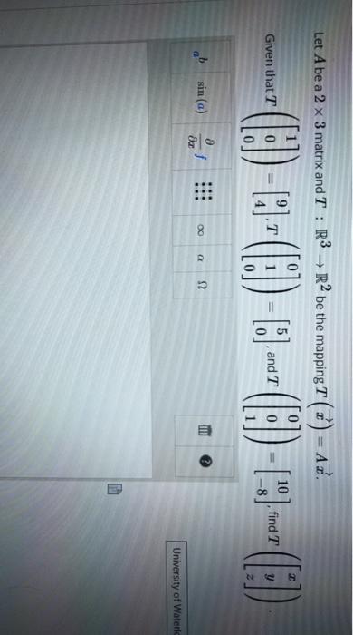 Solved Determine whether the following map is a linear | Chegg.com
