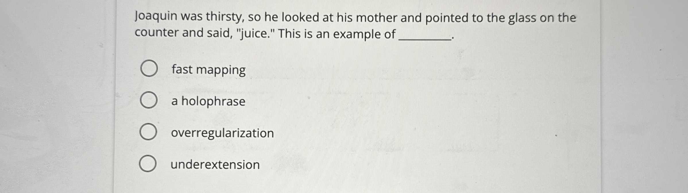 Solved Joaquin was thirsty, so he looked at his mother and | Chegg.com