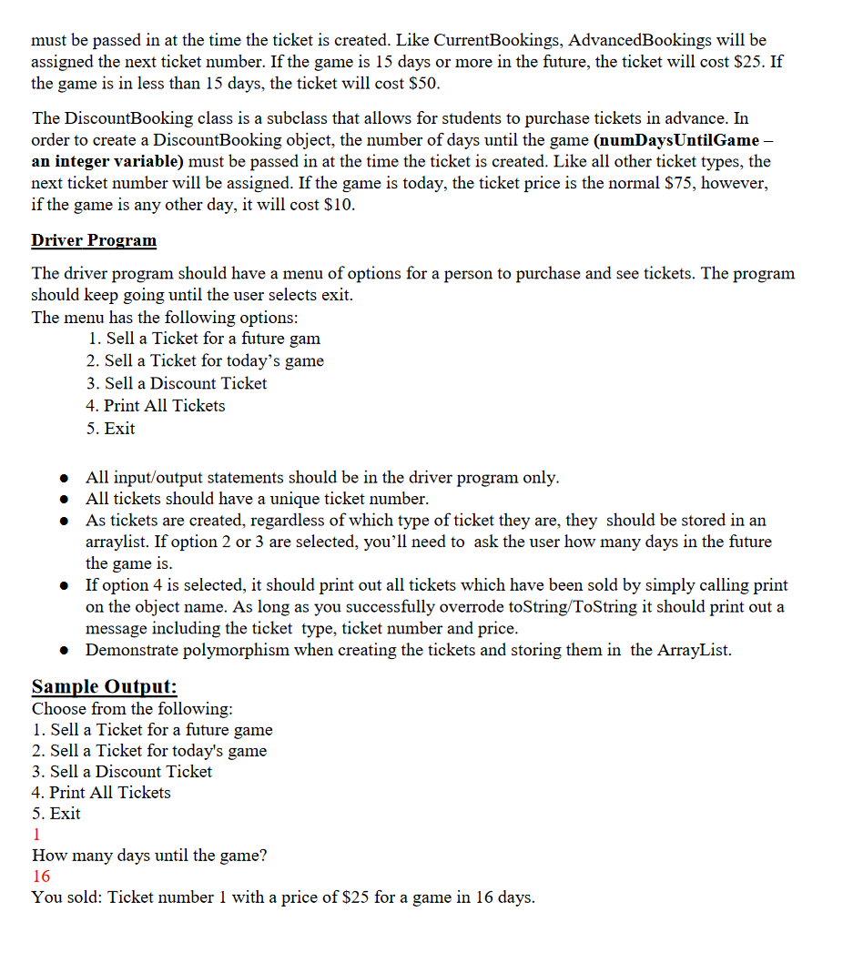 Solved Concept Summary: 1. Object Oriented Programming | Chegg.com