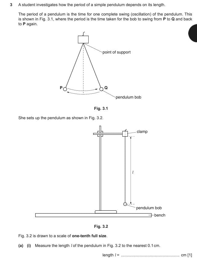 Solved 3 ﻿A student investigates how the period of a simple | Chegg.com