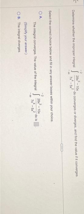 Solved Select the correct choice below and fill in any | Chegg.com