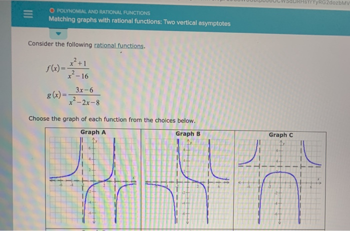 Solved SYrYyRG2dozbMV O POLYNOMIAL AND RATIONAL FUNCTIONS | Chegg.com
