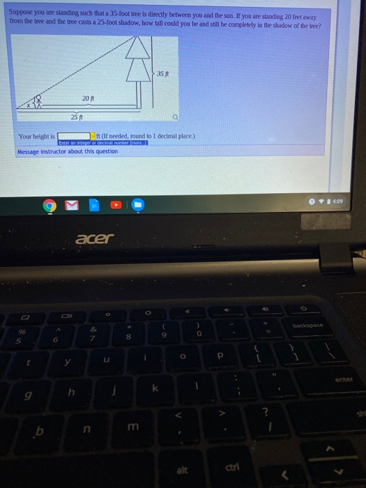 Solved Suppose you are standing such that a 35-foot tree is | Chegg.com