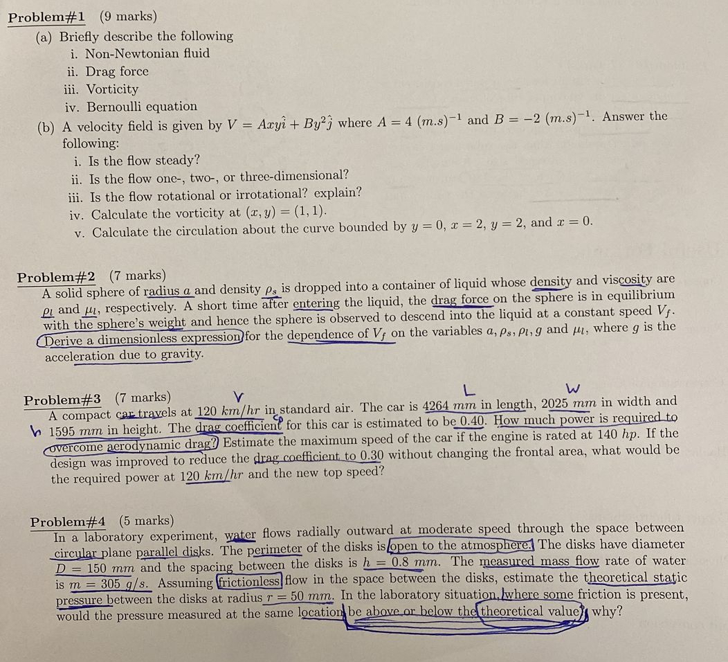 Solved Problem#1 (9 ﻿marks)(a) ﻿Briefly describe the | Chegg.com