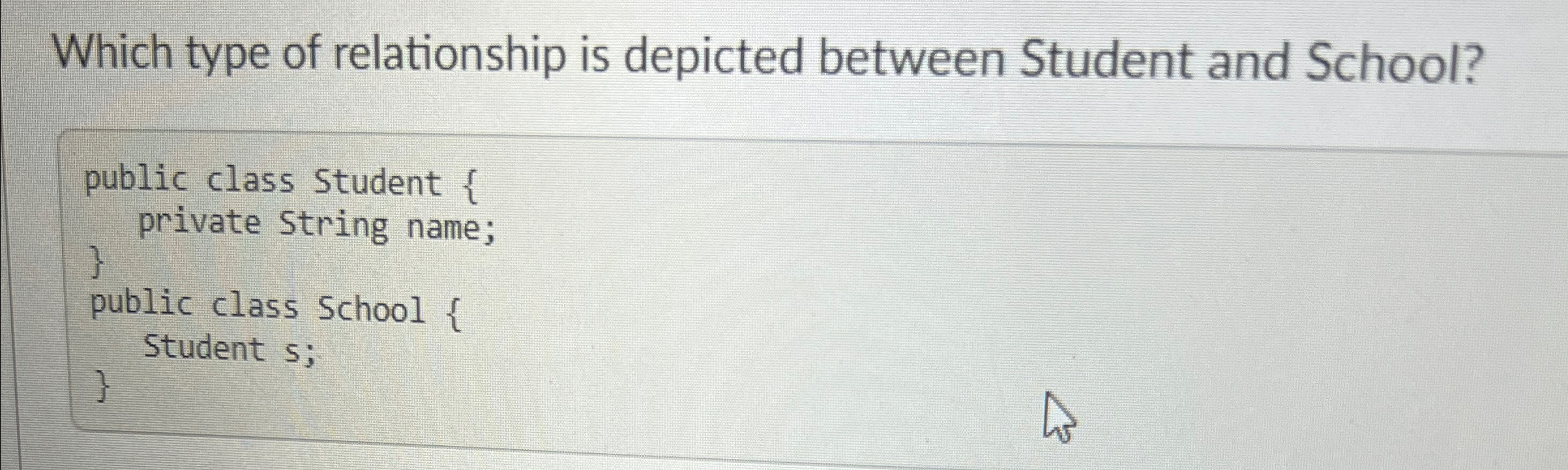 Solved Which type of relationship is depicted between | Chegg.com