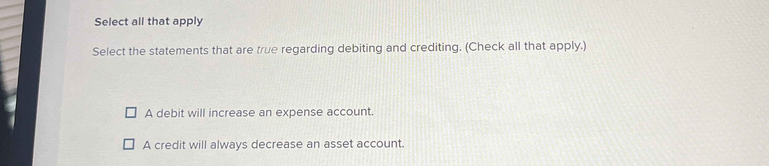 Solved Select all that applySelect the statements that are | Chegg.com