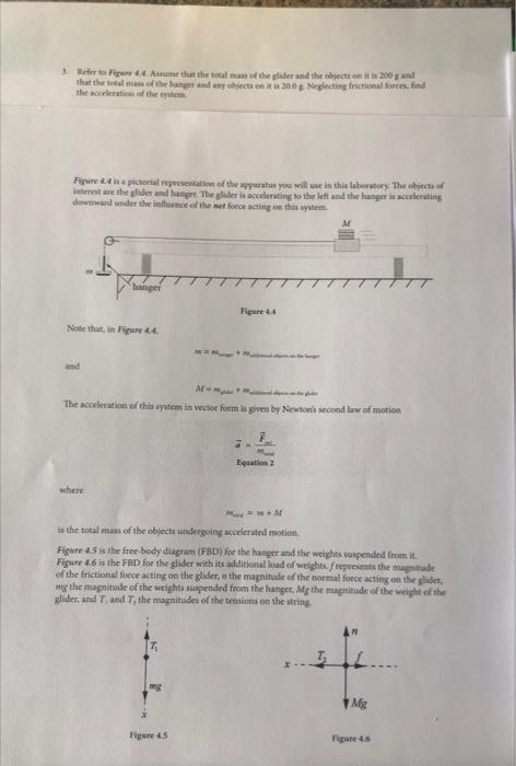 Solved DATE: GRADE PRE-LAB FORCE AND MOTION 1. Show the | Chegg.com