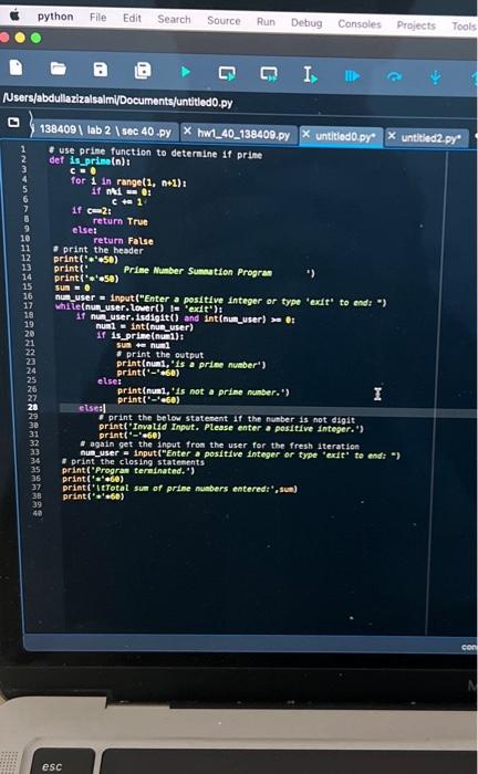Solved rs/abdullozizalsalmi/Documents/untitiod0.Py | Chegg.com