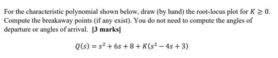 Solved For the characteristic polynomial shown below, draw | Chegg.com