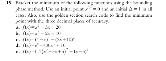 Solved by an EXPERT Use Interval Halving Method to ﻿find the value of x | Chegg.com