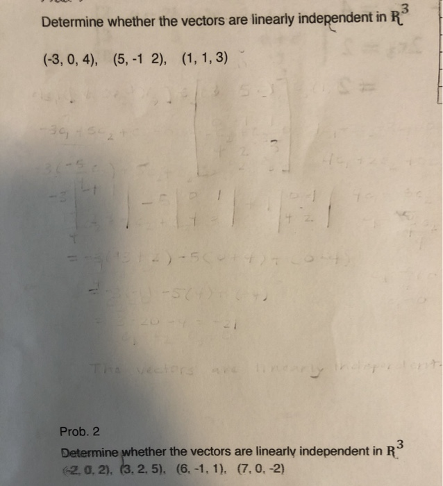 Solved please use Linear algebra to solve and explain. my | Chegg.com