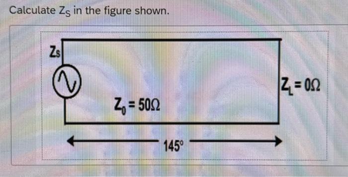Solved Calculate ZS in the figure shown. | Chegg.com