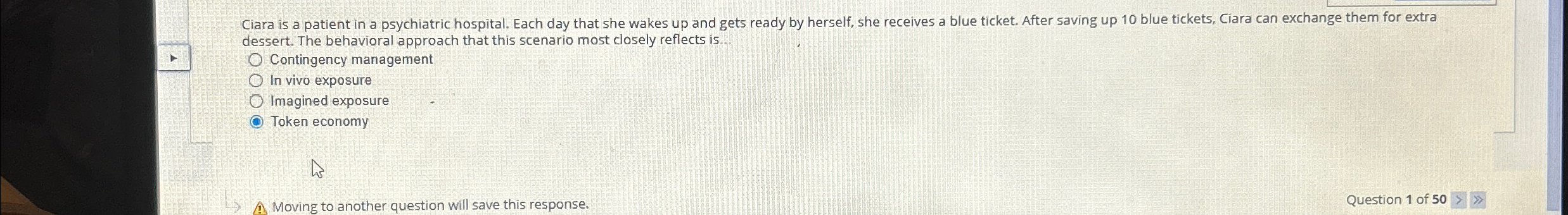 Solved Ciara is a patient in a psychiatric hospital. Each | Chegg.com