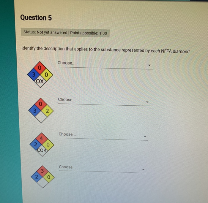 Solved Question 5 Status: Not yet answered Points possible: | Chegg.com