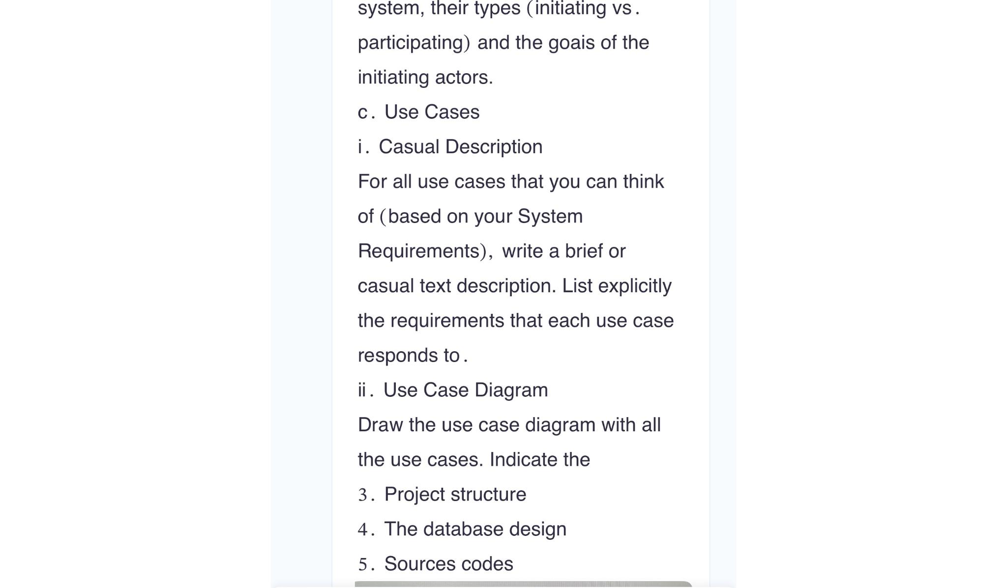 Solved Please help design and implement any project based on | Chegg.com