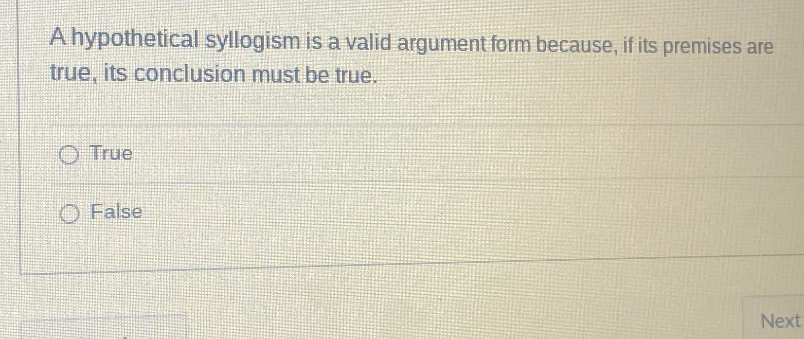 Solved A hypothetical syllogism is a valid argument form | Chegg.com