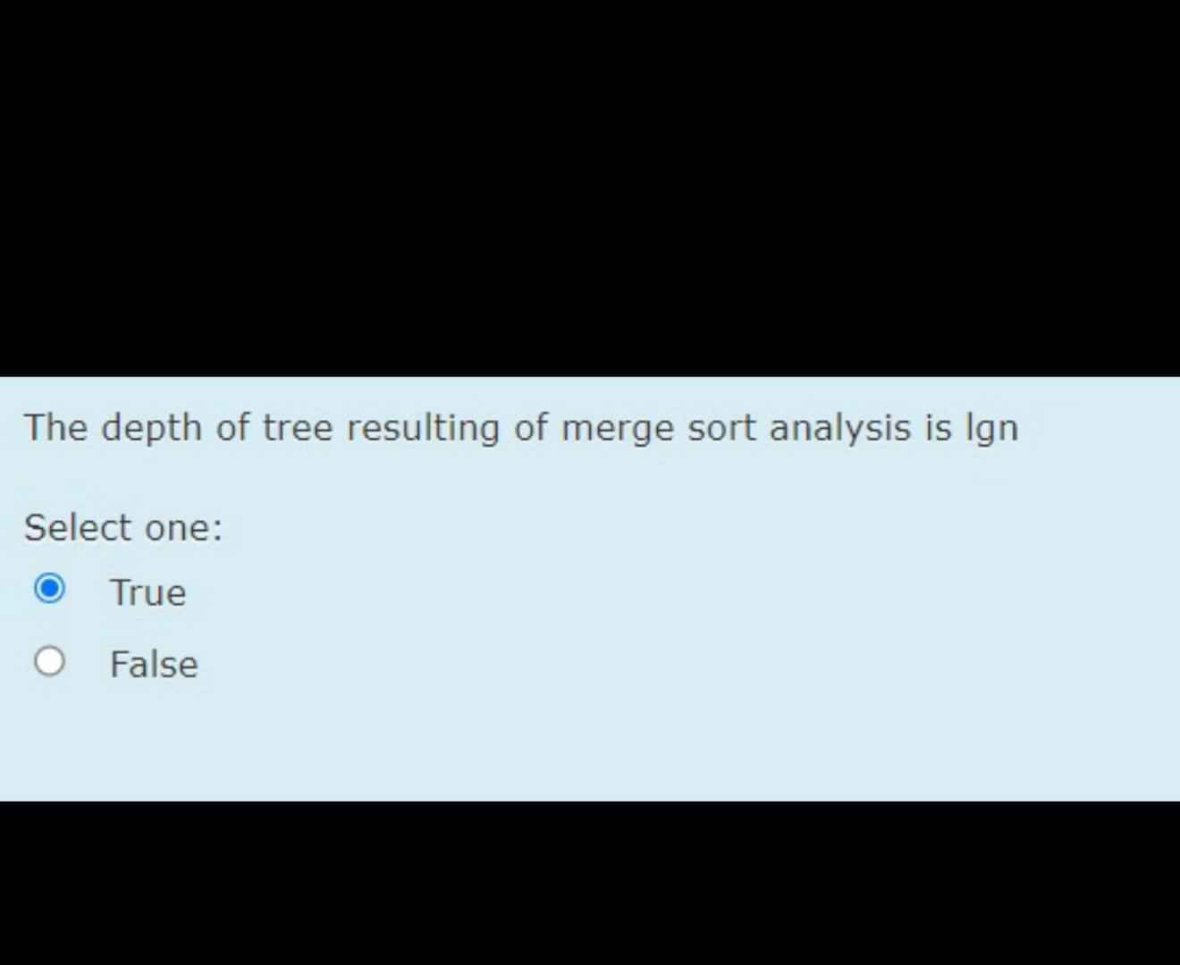 Solved The depth of tree resulting of merge sort analysis is | Chegg.com