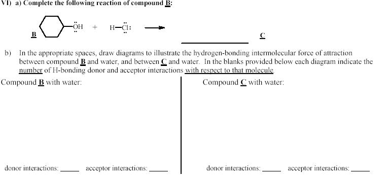 Solved Complete the following reaction of compound B: In | Chegg.com