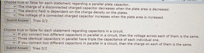 Solved Choose true or false for each statement regarding a | Chegg.com